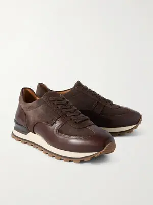 Mr P. Carlos Suede And Leather Sneakers