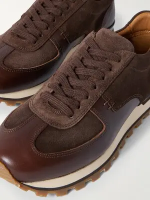 Mr P. Carlos Suede And Leather Sneakers
