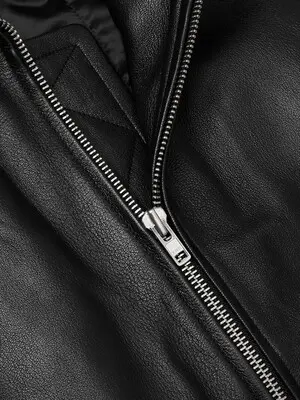 AGOLDE Chadwick Full-grain Leather Jacket - Black