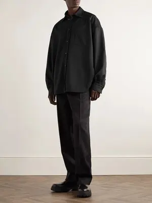 Bottega Veneta Oversized Wool-twill Shirt