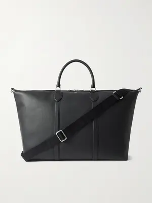 Mr P. Full-grain Leather Duffle Bag - Black