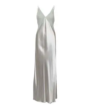 Alberta Ferretti Long Satin Dress