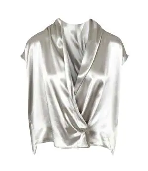 Alberta Ferretti Satin Sleeveless Top