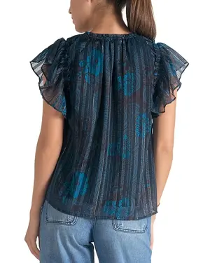 Elan Ruffle-sleeve Top