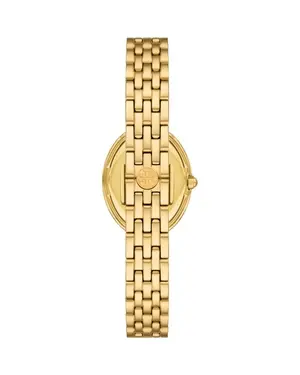 Tory Burch The Oval Watch, 28mm - Cream/gold