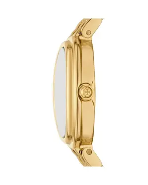 Tory Burch The Oval Watch, 28mm - Cream/gold