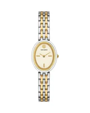 Tory Burch The Oval Watch 28mm - Cream/multi