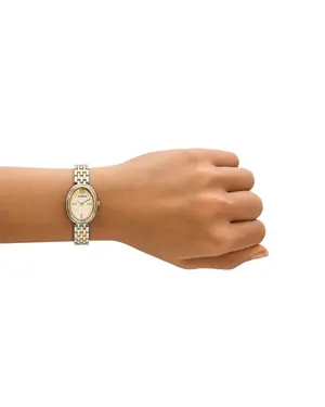 Tory Burch The Oval Watch 28mm - Cream/multi