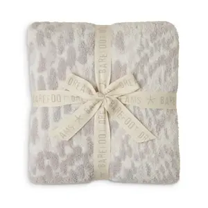 Barefoot Dreams Cozychic Snakeskin Throw - Cream Multi