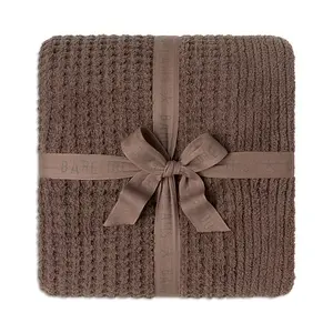 Barefoot Dreams Cozychic Waffle Throw Sable