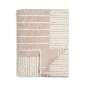 Barefoot Dreams Cozychic Box Stripe Throw Exclusive