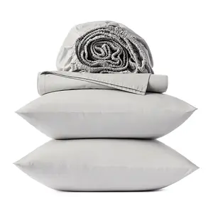 COYUCHI Refined Percale Sheet Set, Queen - Seal