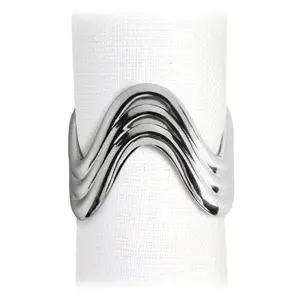 L'Objet Tone Ripple Napkin Rings, Set Of 4