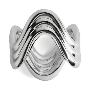 L'Objet Tone Ripple Napkin Rings, Set Of 4