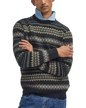 Barbour Crewneck Wool Sweater - Black Marl