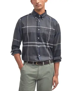 Barbour Dunoon Tailored Tartan Shirt Graphite