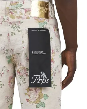 PRPS Floral Pattern Shorts - Cream