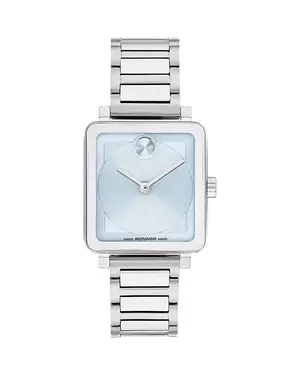 Movado Bold Evolution 2.0 Square Watch, 26mm X 28mm - Blue/silver