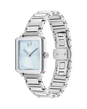 Movado Bold Evolution 2.0 Square Watch, 26mm X 28mm - Blue/silver