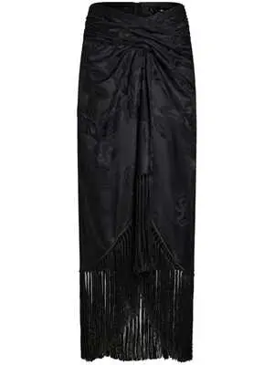 Etro Fringed Jacquard Maxi Skirt