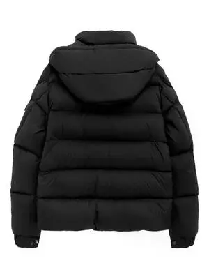 Moncler Maya 70 Detachable-hood Pocket Jacket - Black
