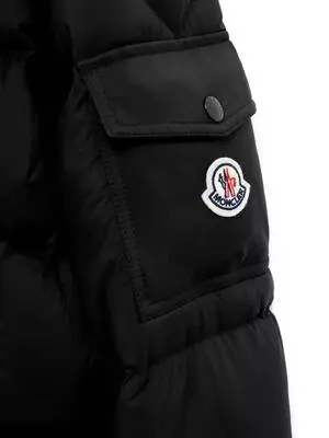 Moncler Maya 70 Detachable-hood Pocket Jacket - Black