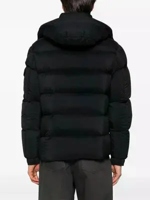 Moncler Maya 70 Detachable-hood Pocket Jacket - Black