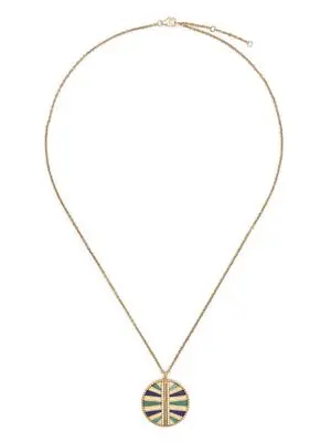 Yvonne Léon 9kt Yellow Multi-stone Backgammon Necklace