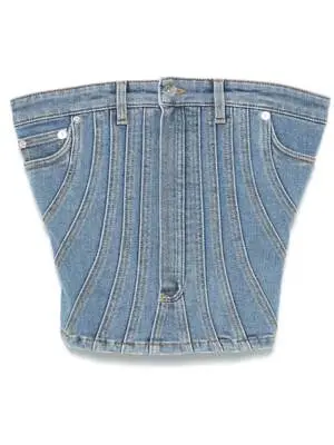 Mugler Zip Up Camis Tanks For Women