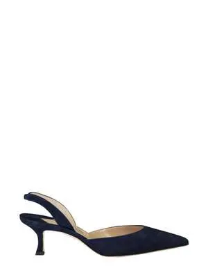 Manolo Blahnik Blue Kitten Heels