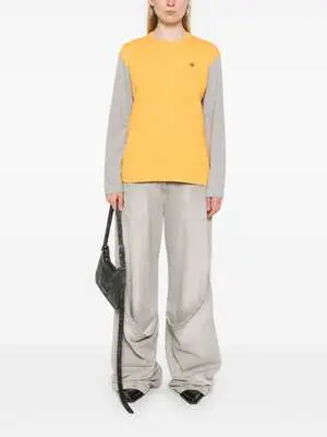 Play Comme Des Garcon Mini Heart-patch T-shirt - Orange