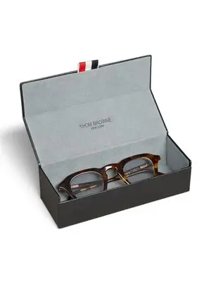 Thom Browne Tortoiseshell Square-frame Glasses - Brown