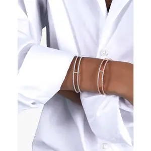 APM MONACO Double Line Pavé Cuff