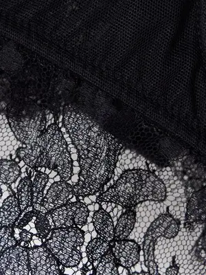 Dolce & Gabbana Chantilly Lace-trimmed Tulle Underwired Bralette