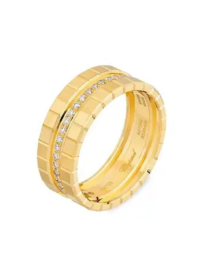 Chopard Ice Cube 18k & 0.30 Tcw Diamond Ring - Yellow Gold
