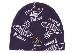PALACE X Vivienne Westwood Jersey Beanie - Purple
