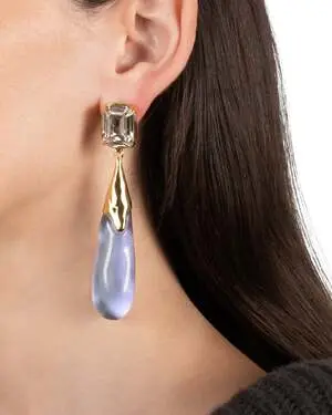 Alexis Bittar Bonbon Crystal Large Teardrop Earrings - Aurora