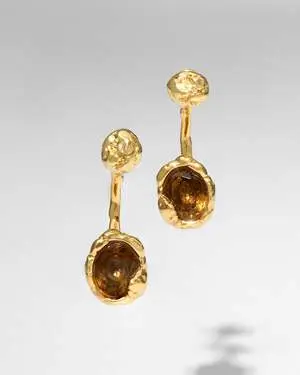 Alexis Bittar Alexis Bittar Brut Front Back Earrings Desert