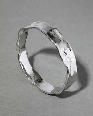 Alexis Bittar Brut Strap Bangle - Silver