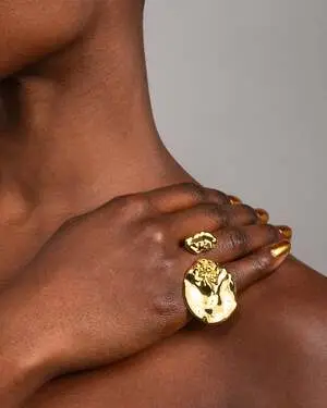 Alexis Bittar Brut Double Disc Ring