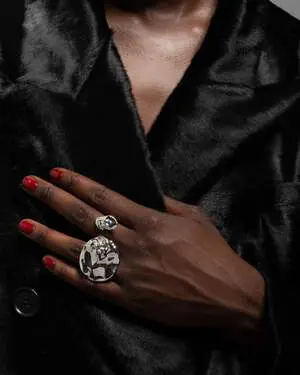 Alexis Bittar Brut Double Disc Ring