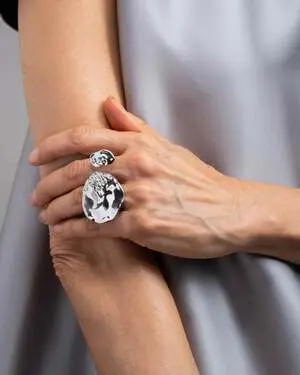 Alexis Bittar Brut Double Disc Ring
