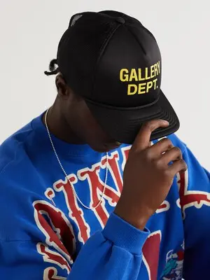 GALLERY DEPT. Logo-print Trucker Cap - Black