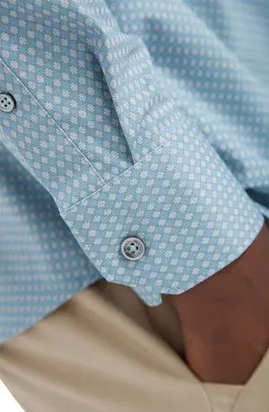 Bugatchi Jimmy Ooohcotton® Geo Print Button-up Shirt