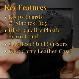 PETE & PEDRO Beard Care Comb & Scissors Kit - None