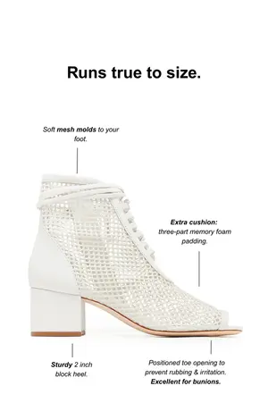 DANIELLA SHEVEL Nola Bootie - White