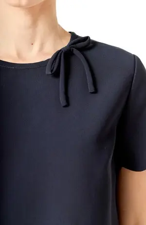 English Factory Scallop Mini Dress - Navy
