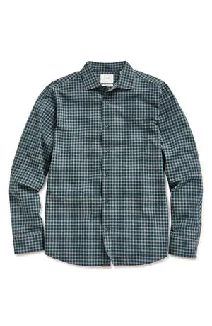 Billy Reid Tuscumbia Sport Shirt Deep Teal/ Multi