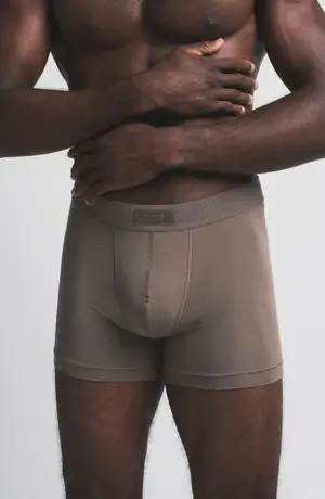 SKIMS 3-pack 3-inch Cotton & Modal Blend Boxer Briefs Agate Multi