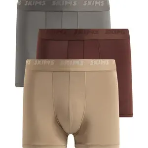 SKIMS 3-pack 3-inch Stretch Modal Boxer Briefs - Desert Multi